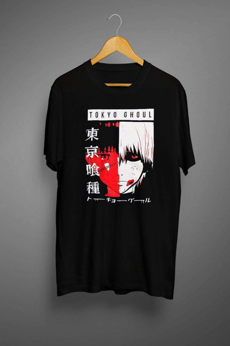 Kaneki Split Face Tokyo Ghoul T-Shirt Kaneki Split Face Tokyo Ghoul T-Shirt